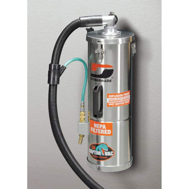 Dynabrade 61470 Raptor Vac Pneumatic Vacuum - Wall-Mount Style, 1.5 ...