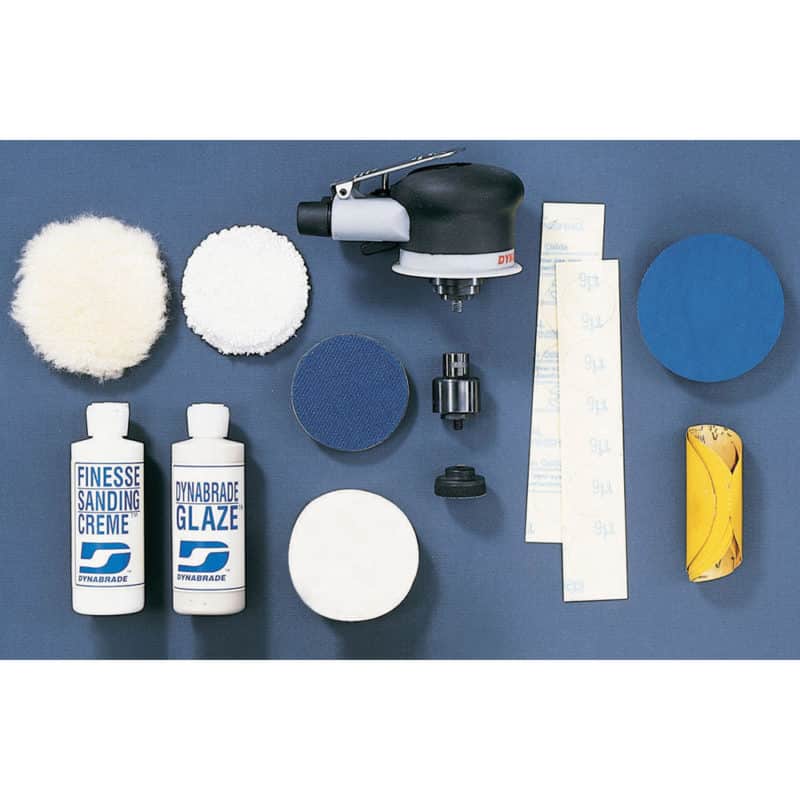 Dynabrade 57553 3" Dia. Palm-Style Rotary Buffer, .25 hp, 2,400 RPM, 1/ ...