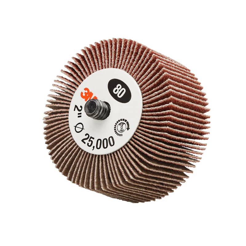 3M 14623, Flap Wheel 244D, Type 83, 2 in x 1 in x 1/4 in, 60 X-weight ...